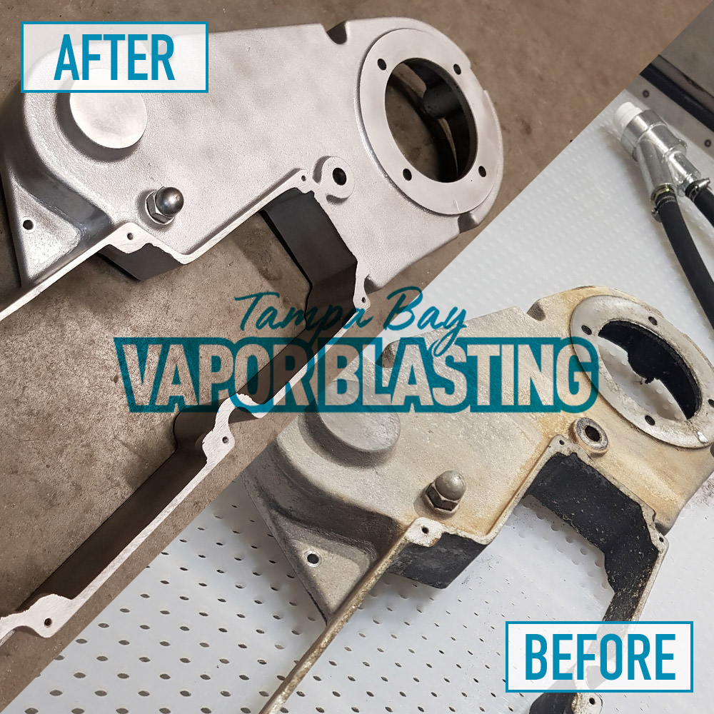 Vapor Blasting Before and After - Tampa Bay Vapor Blasting