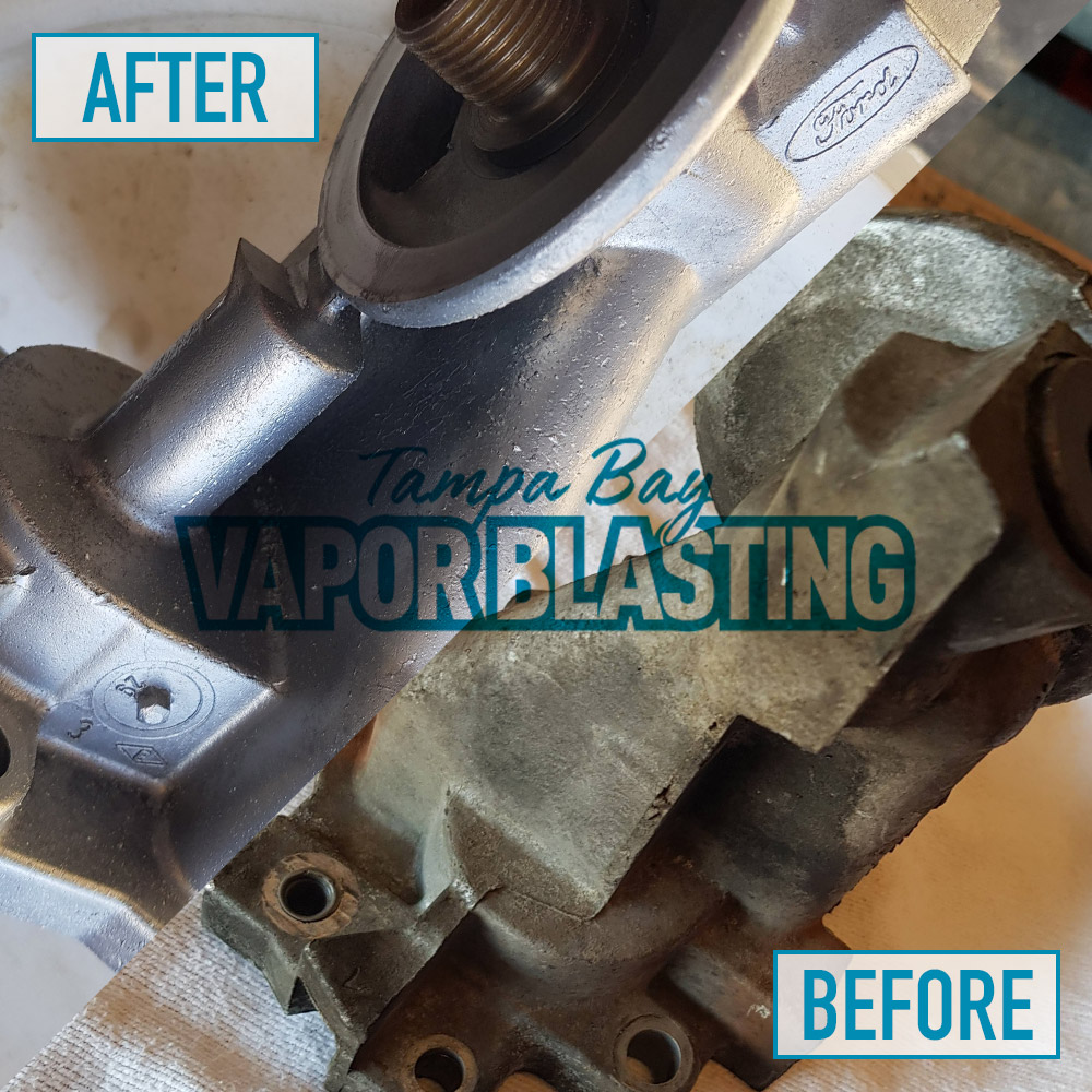 Vapor Blasting Before and After - Tampa Bay Vapor Blasting